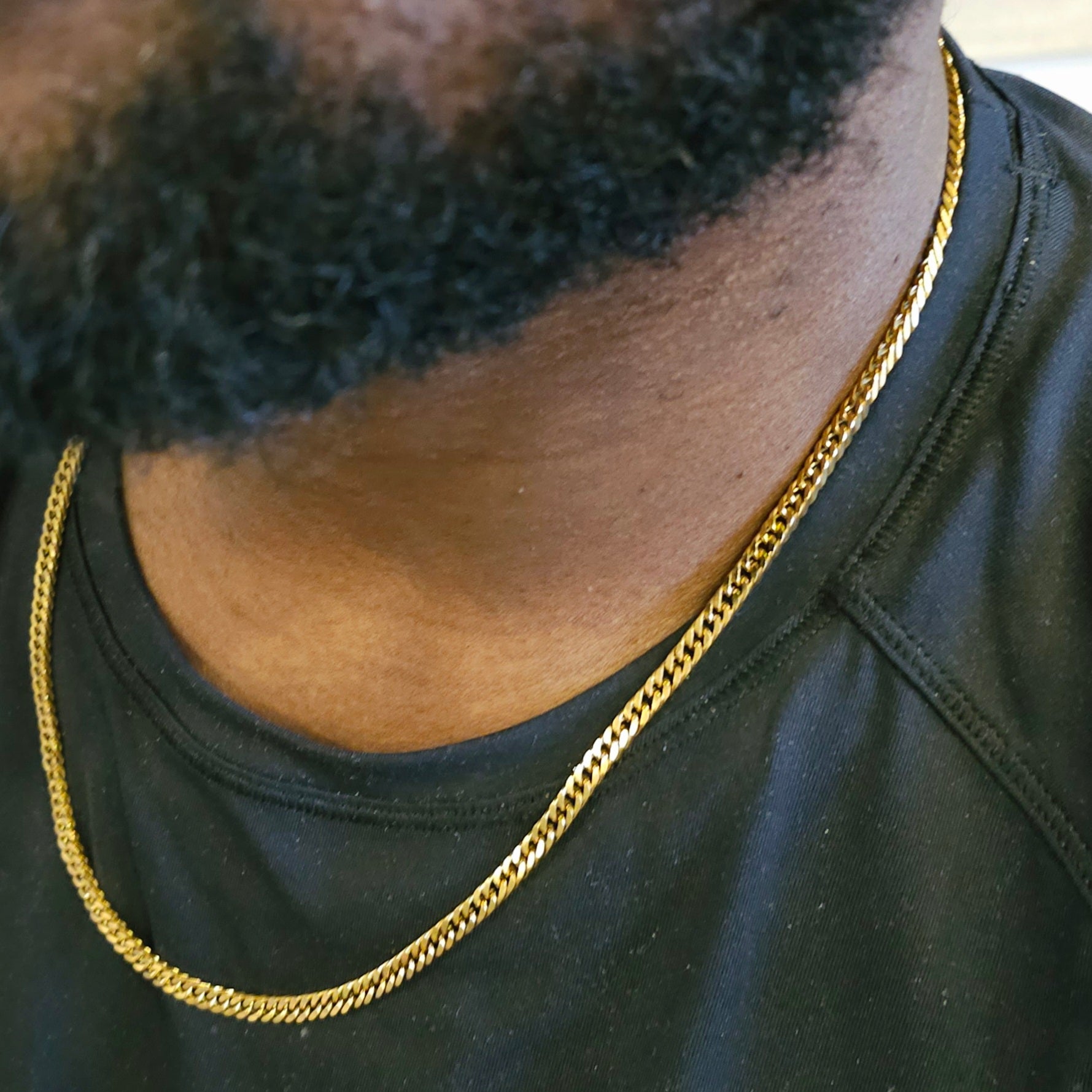 Men's Medium Weight Cuban Link Chain – MAKEDA LONDON